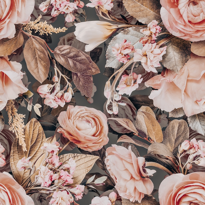 Ethereal Rose Oasis Wallpaper - Happywall