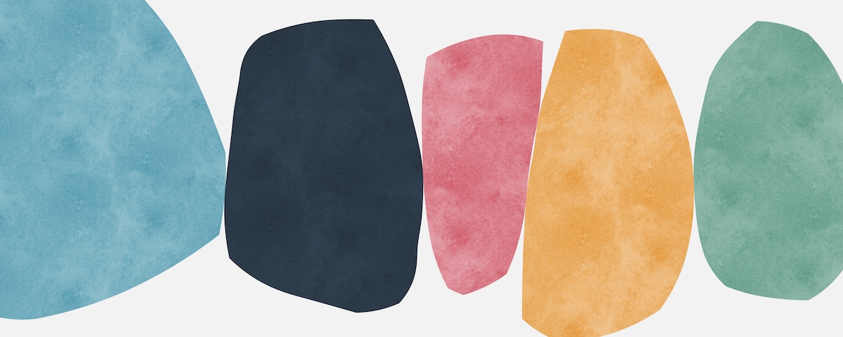 Colorful Abstract Rock Shapes Wallpaper