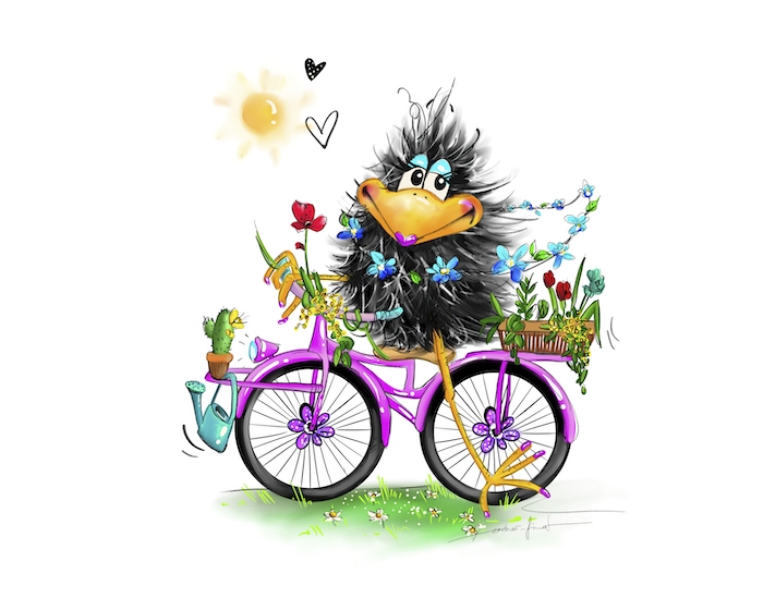 Immerse Yourself In A Whimsical Universe With The Sweet Raven Bicycle