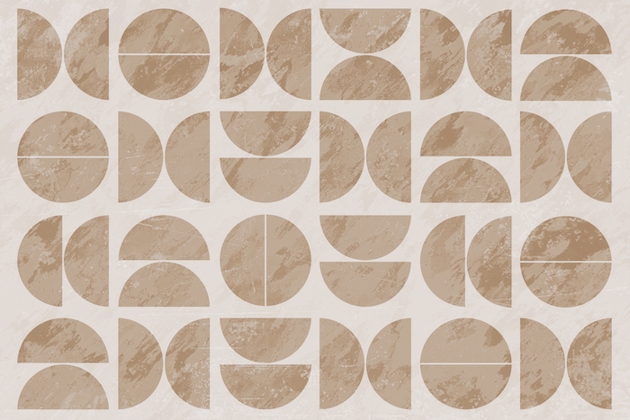 Modern Tan Geometric Wallpaper | Happywall
