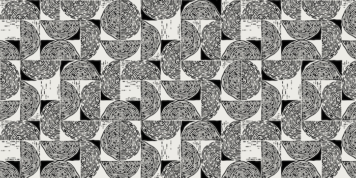 Black and White Geometric Wallpaper for Modern Decor