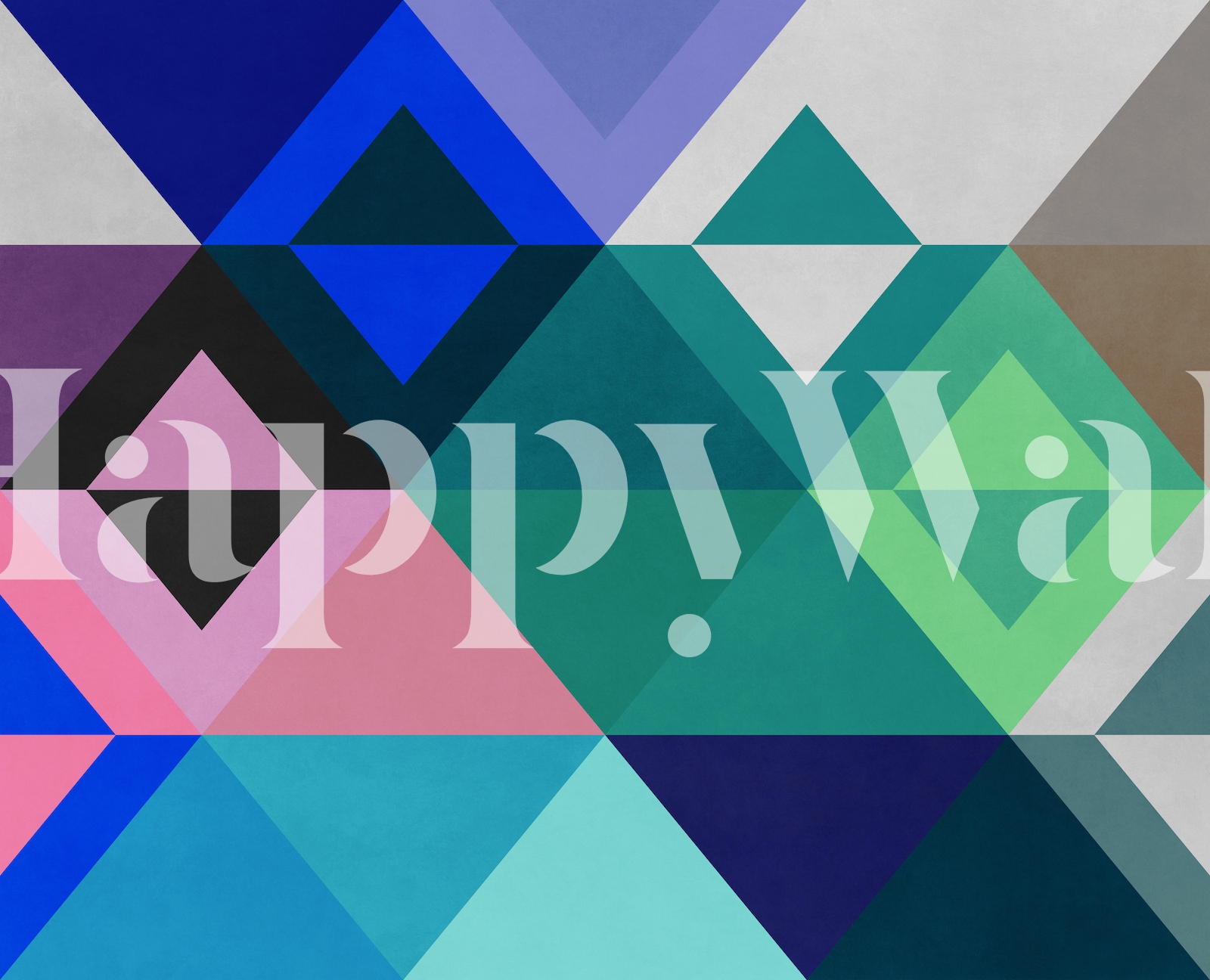 Colorful and Fun Geometry Wallpaper - Happywall