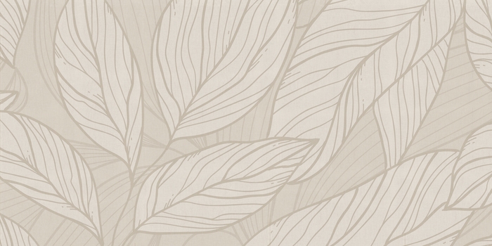 Leaf Line Cream Wallpaper | happywall.com