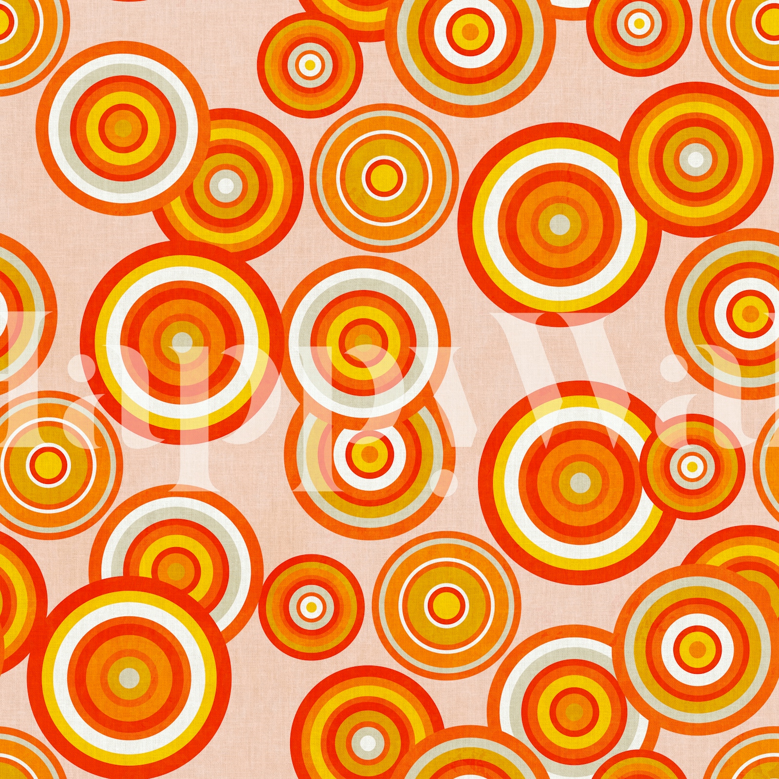 Mid Century Geometric Circle Wallpaper