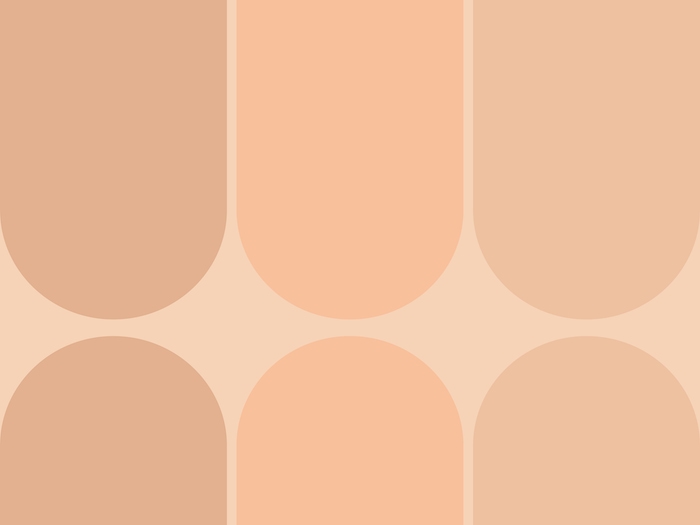 Mid-Century Bold Minimalist Peach Fuzz | Happywall