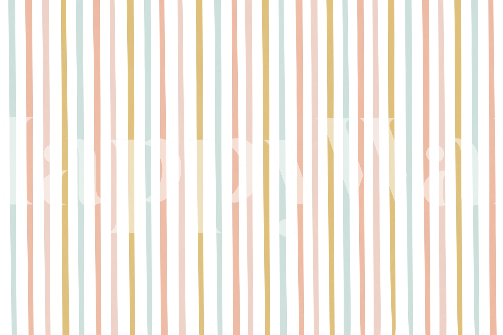 Pastel Striped Nursery Wallpaper