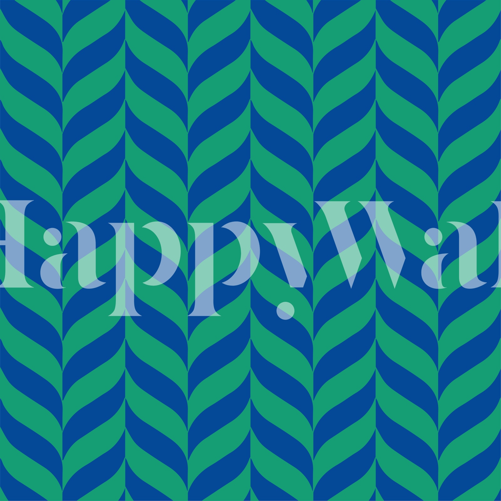 Blue Green Chevron Wallpaper for Modern Rooms