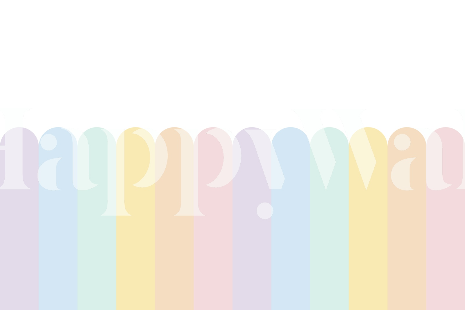 Soft Pastel Rainbow Scalloped Wallpaper