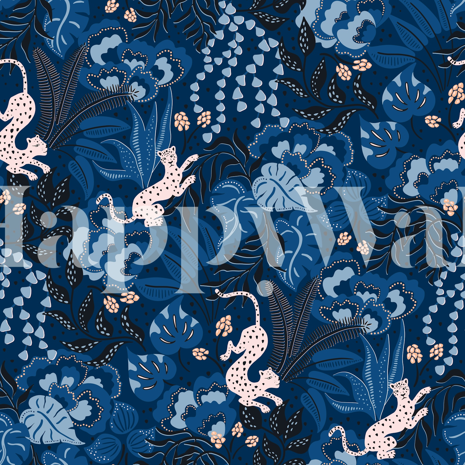 Moody leopard Wallpaper | happywall.com