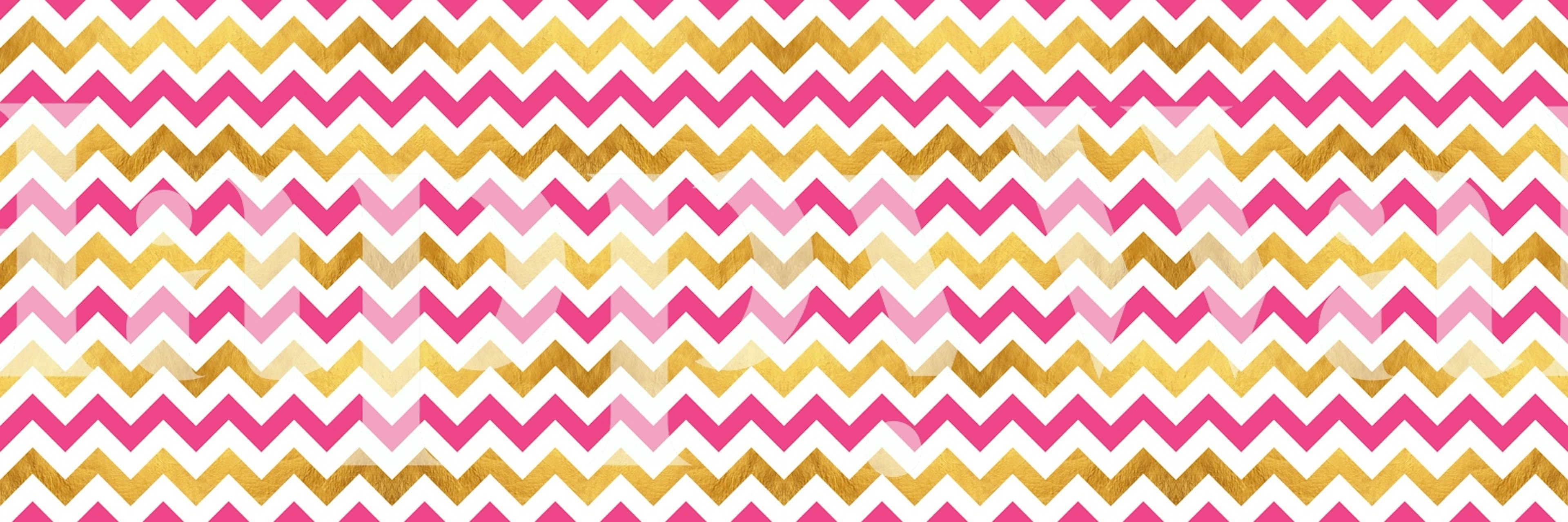 Pink and Gold Chevron Wallpaper