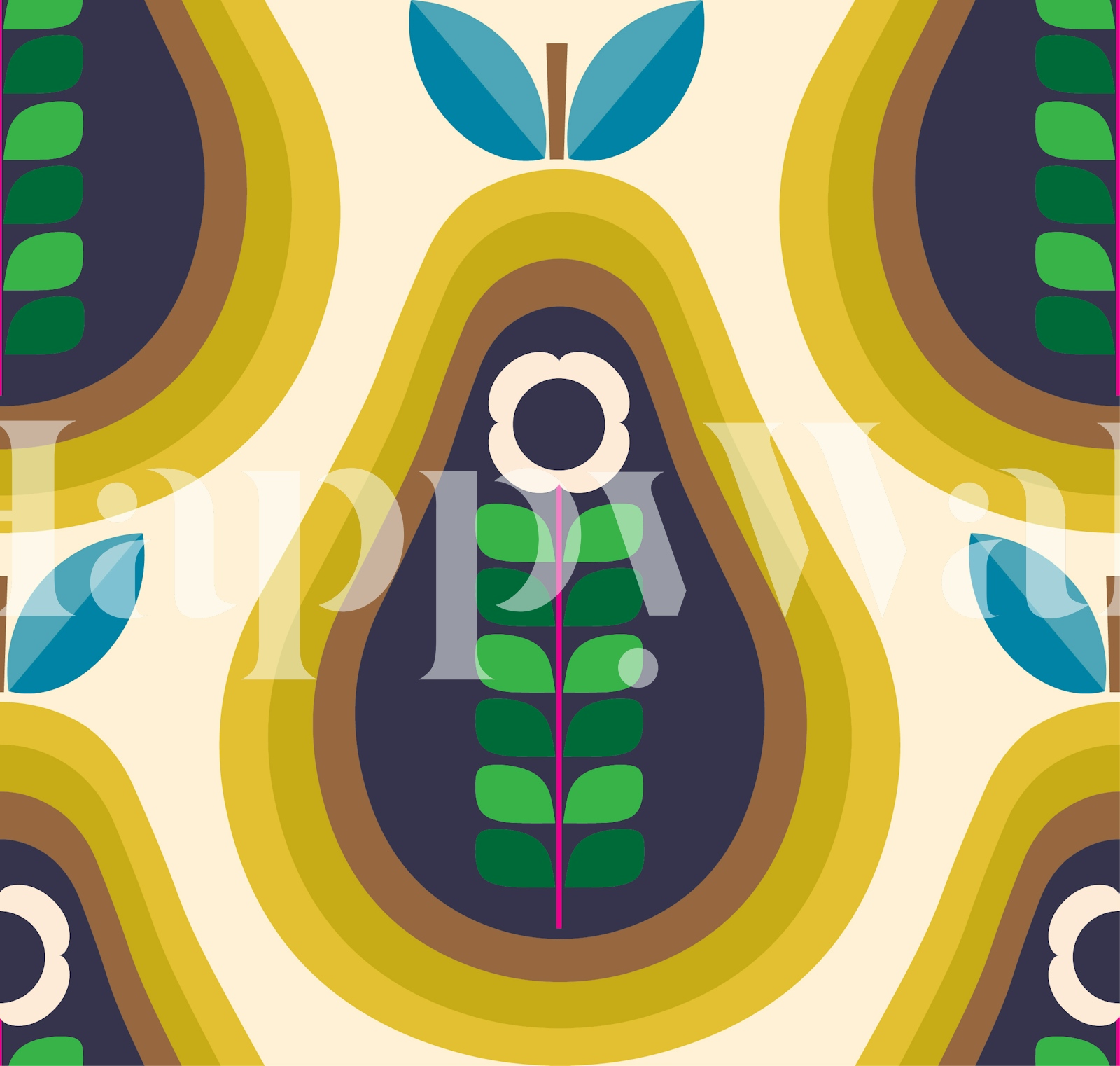 Pears a la Mod Wallpaper - happywall.com