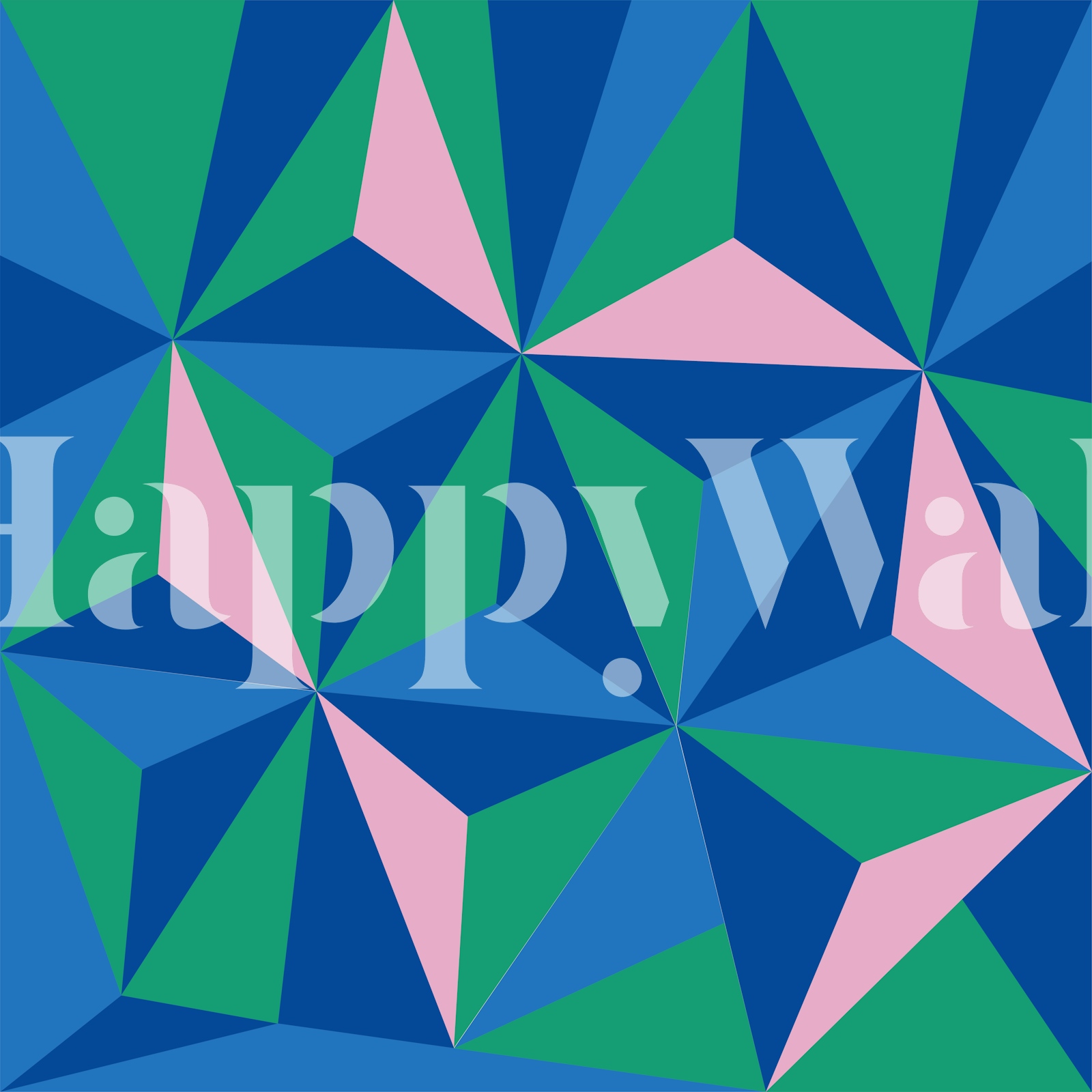 Blue green Nordic color blocks Wallpaper | Happywall