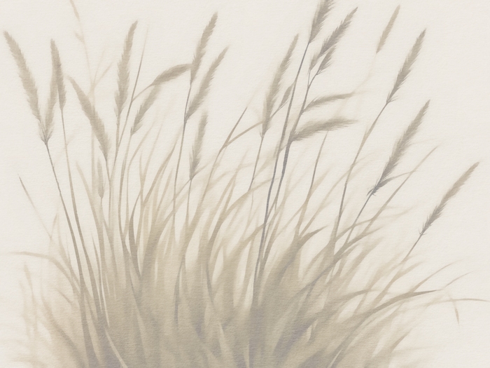 Natural Neutral Soft Grass Wallpaper