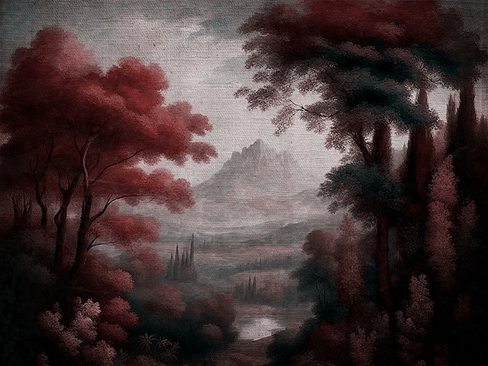 Antique Autumn Forest Wallpaper | happywall.com