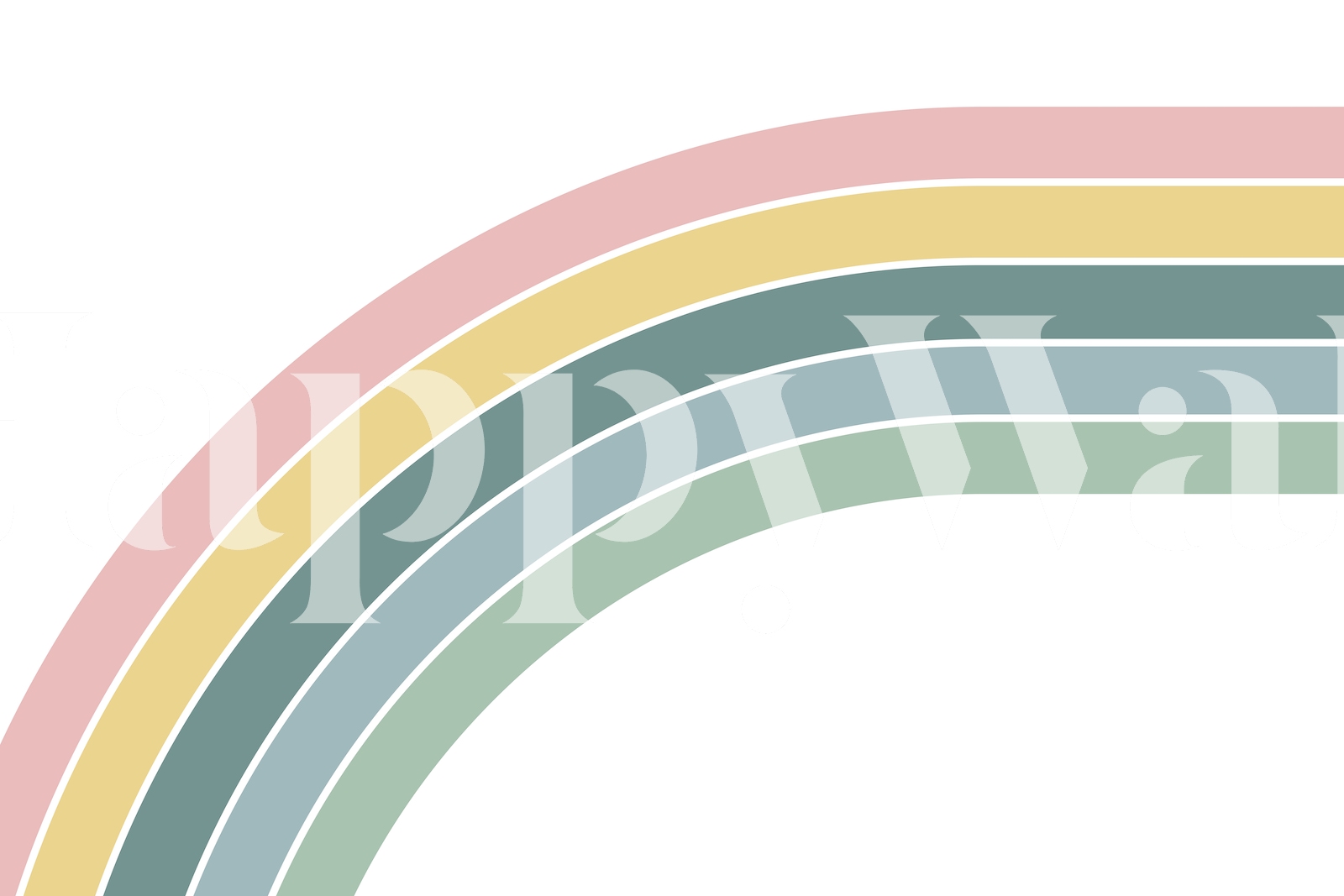 Rainbow Arch Pastel Wallpaper for Modern Decor