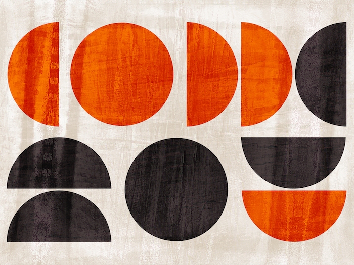 Mid Century Modern Geo Elegance - Happywall