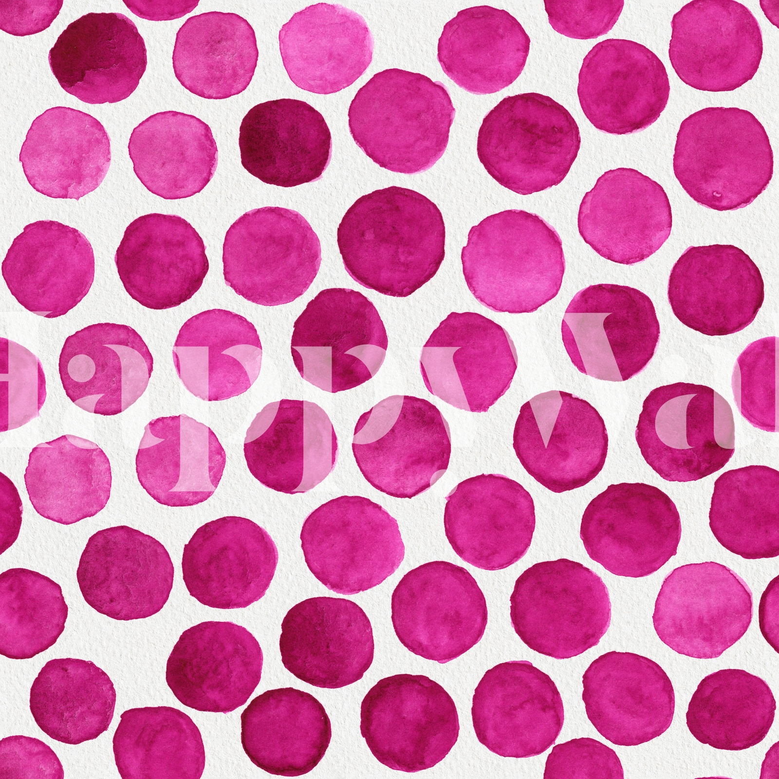 Pink Watercolor Bubbles Wallpaper