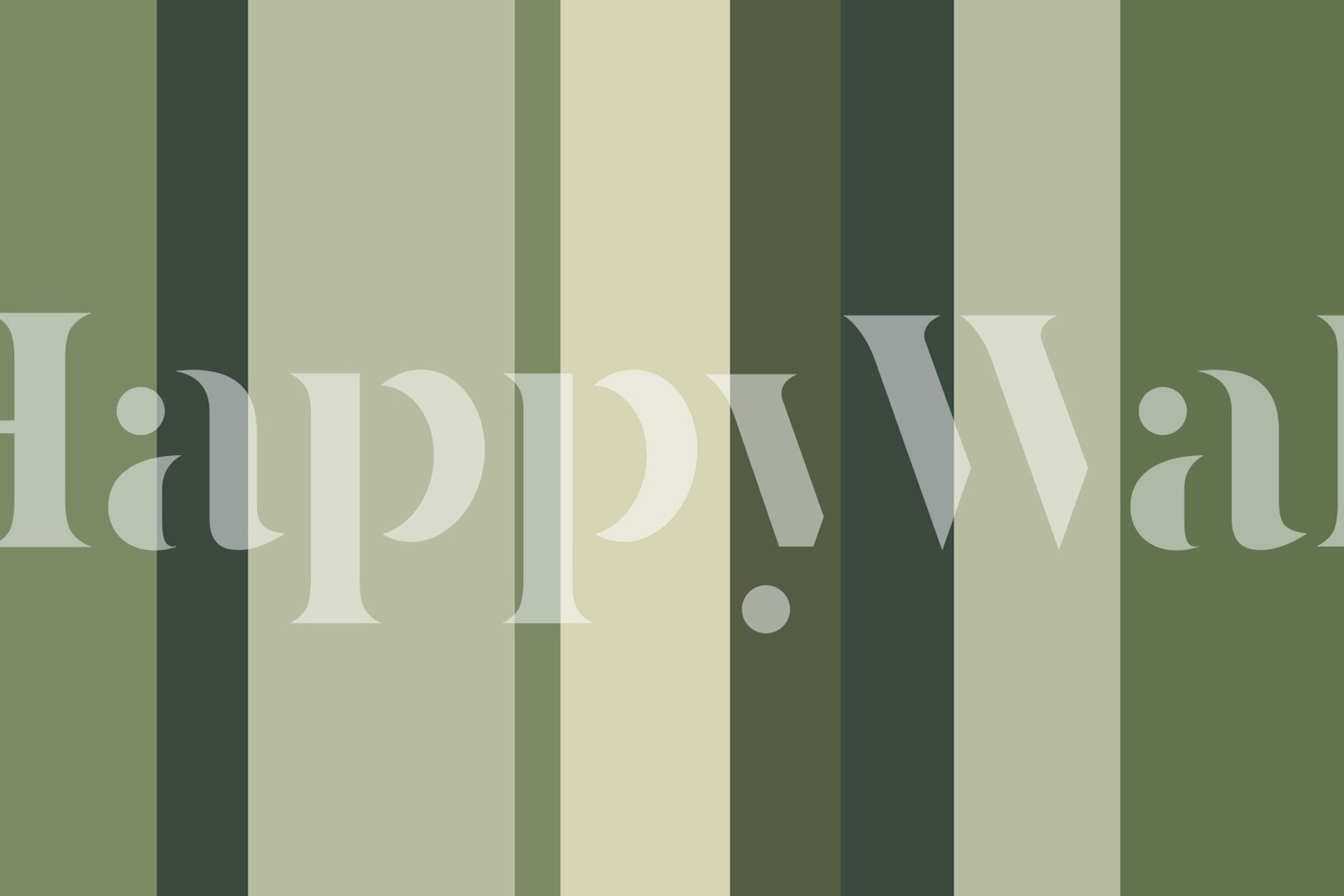 Nature Green Stripes Wallpaper - happywall.com