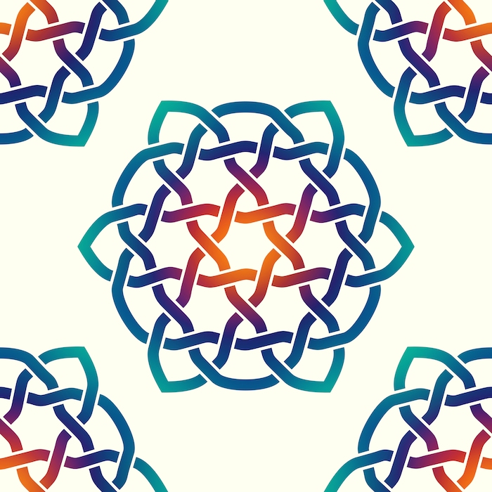 Rainbow Celtic Knot Wallpaper