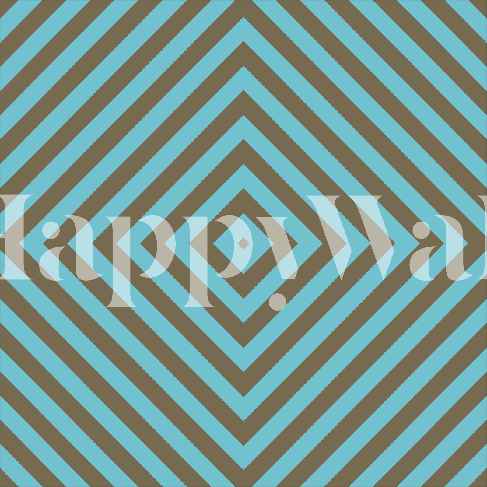 Square illusion geometric stripes - happywall.com