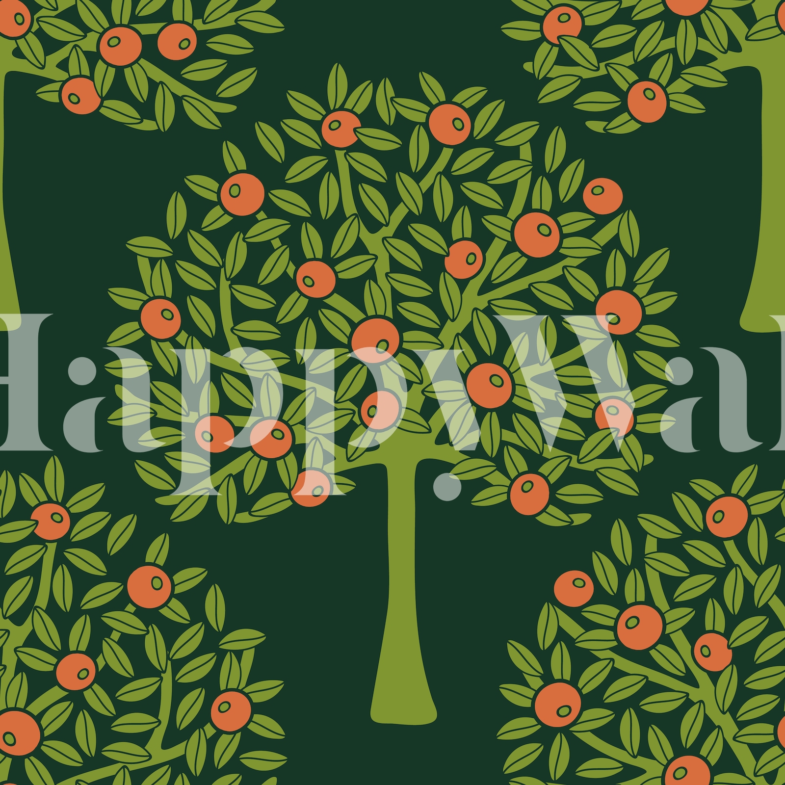 Orangerie Citrus Fruit Tree Wallpaper - Happywall.com