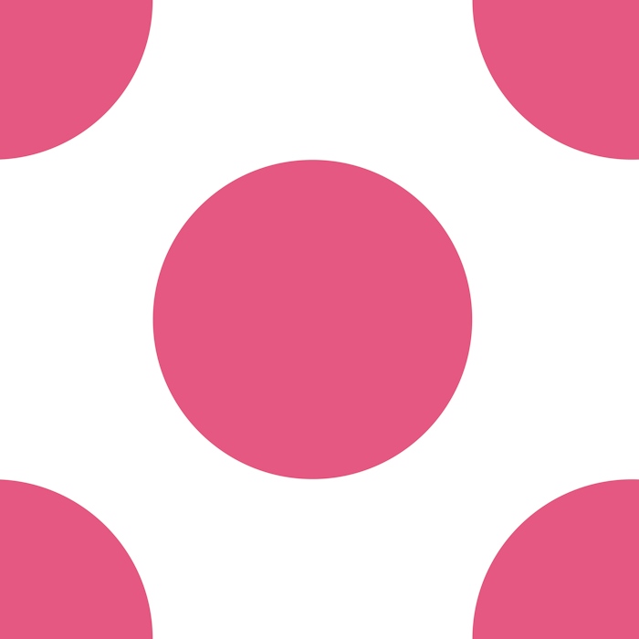 Hot Pink Polka Dot Wallpaper for Kids