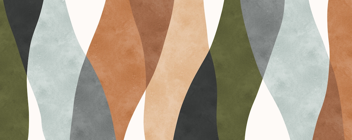 Colorful Boho Wavy Wallpaper