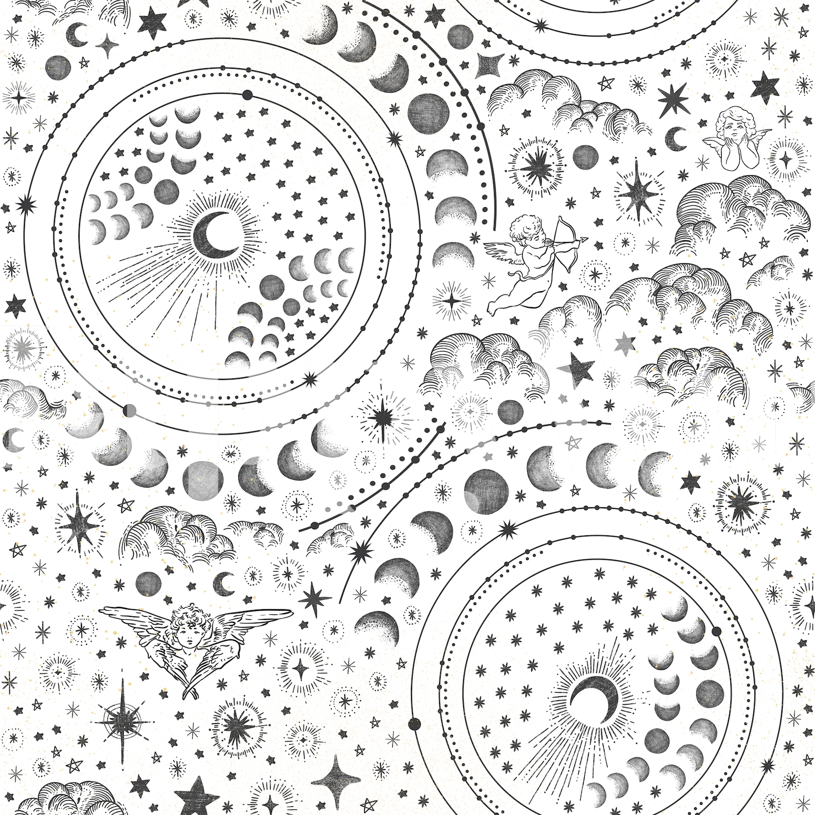 Angels of the starry sky B Wallpaper