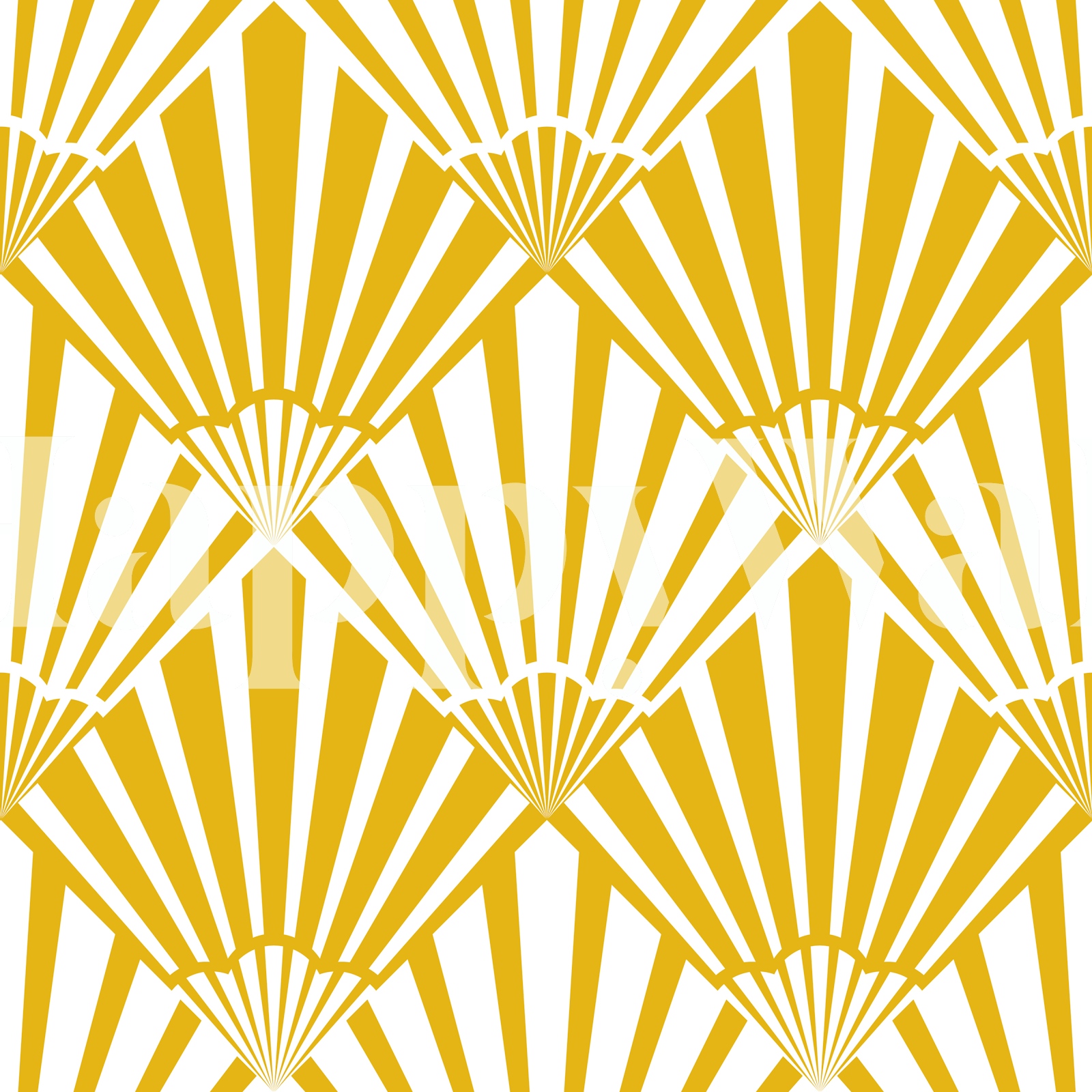 Sunrise Art Deco Diamond Burst Wallpaper