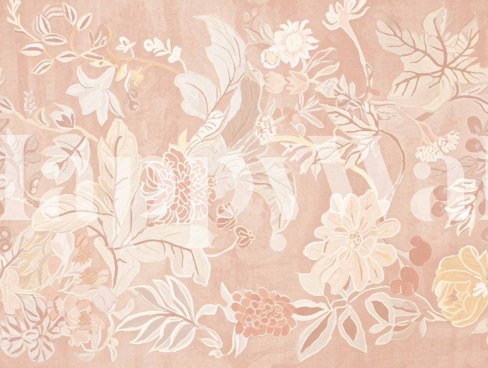 Dream Flowers Soft Touch Wallpaper | Happywall