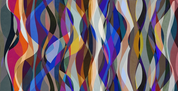Sinuous and Overlapping Shapes 2 - Happywall
