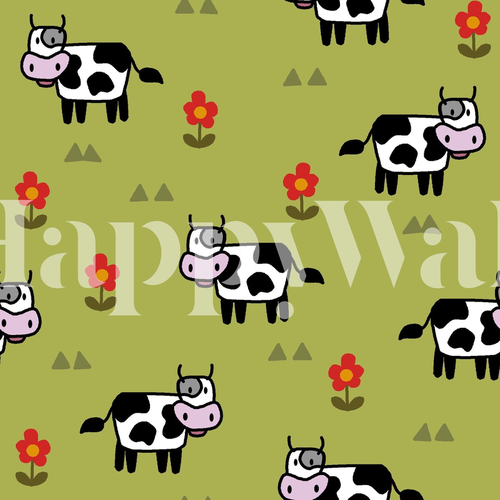 Farm Cow Wallpaper - Happywall