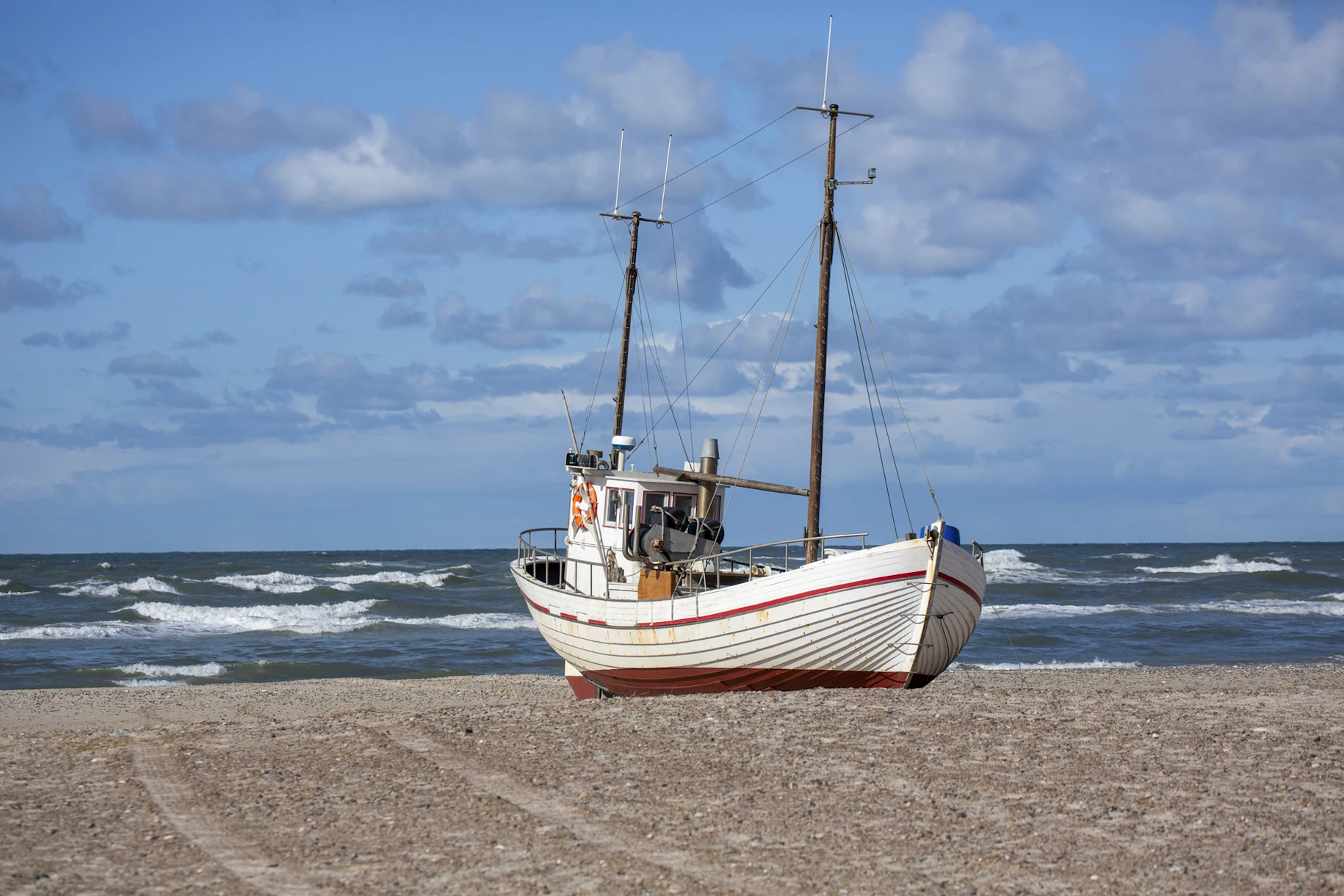 Denmark Beach Fishing Boat Wallpaper | Beautiful Beach Wallpapers ...