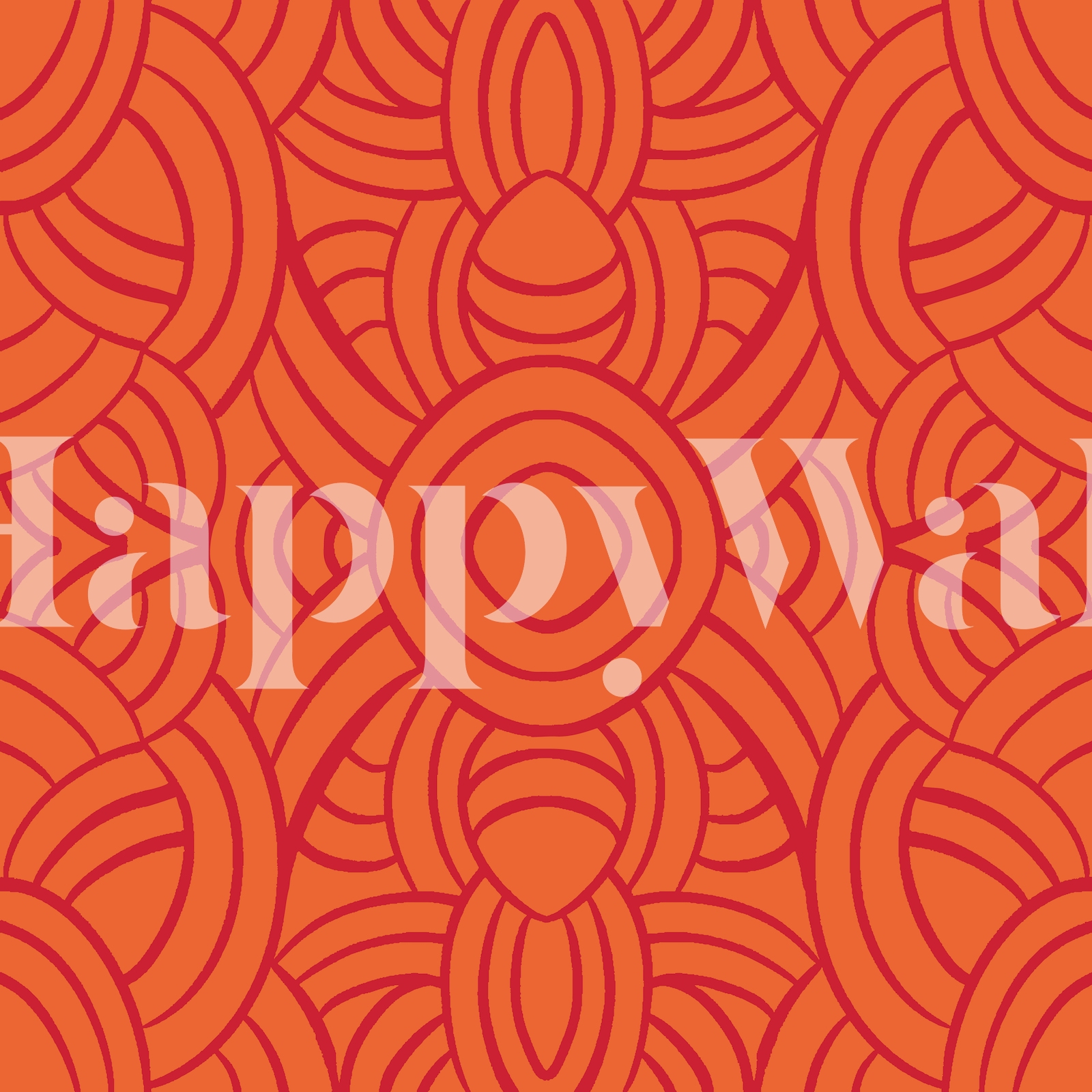Tropical Symbols - Orange | happywall.com