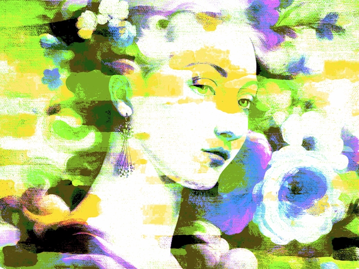Madame Baroque Floral Canvas Pop - Happywall