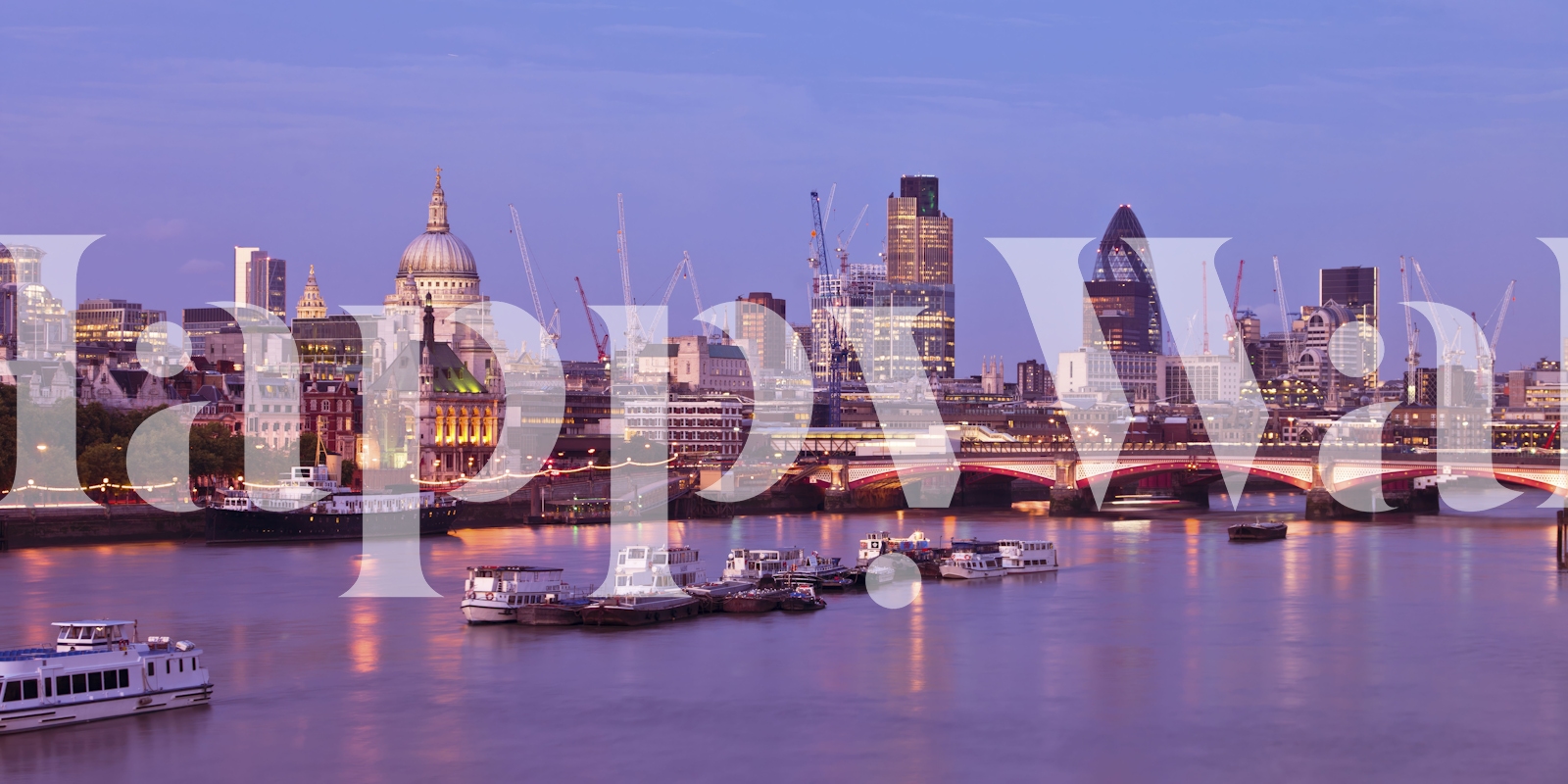 Dusk on the Thames Wallpaper - happywall.com