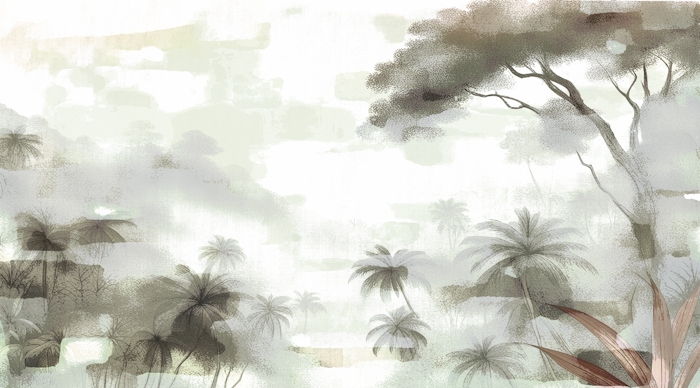 Vintage Jungle Tropical Wallpaper