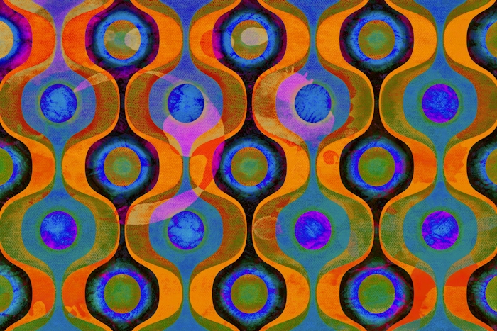 Funky 70s Rebel wallpaper | Happywall