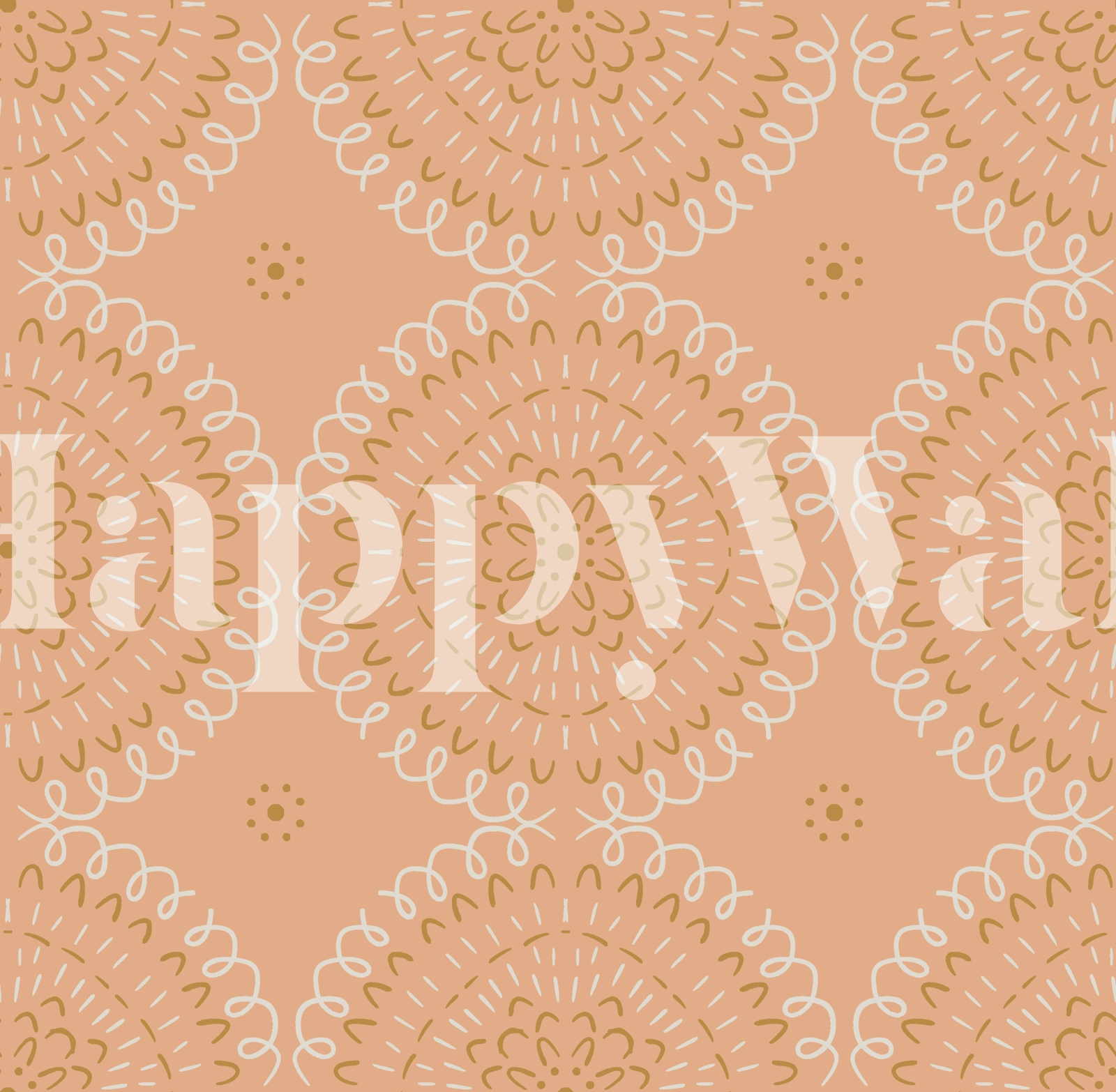 Doily Affirmations - Light Tawny | Happywall