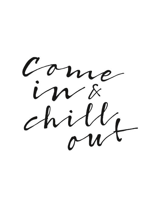 Black and White Chill Out Wallpaper