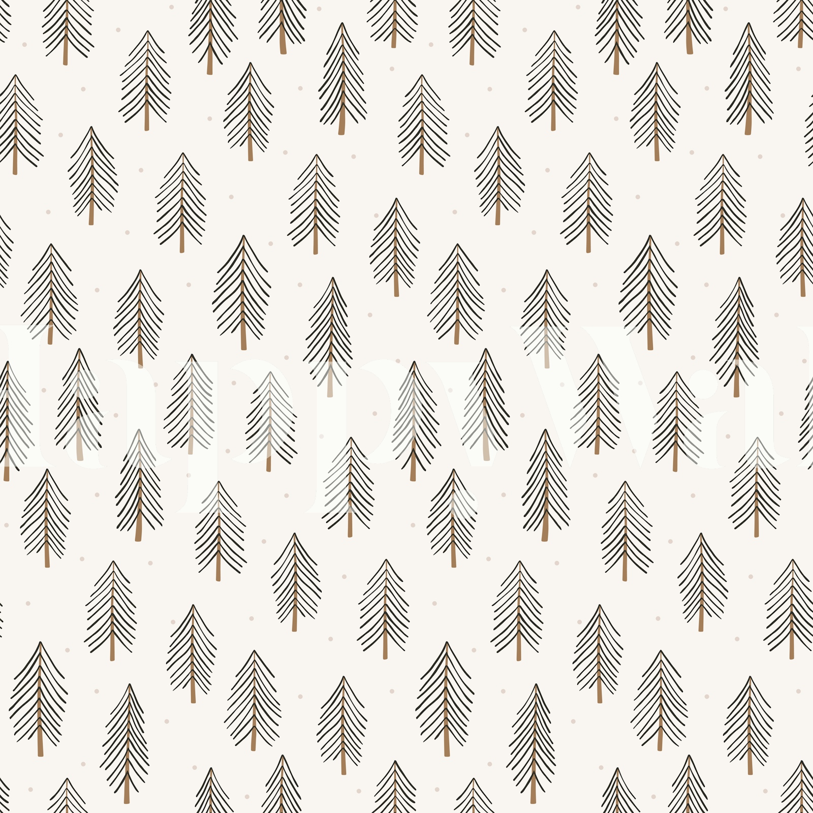 Magic Forest beige Wallpaper - Happywall