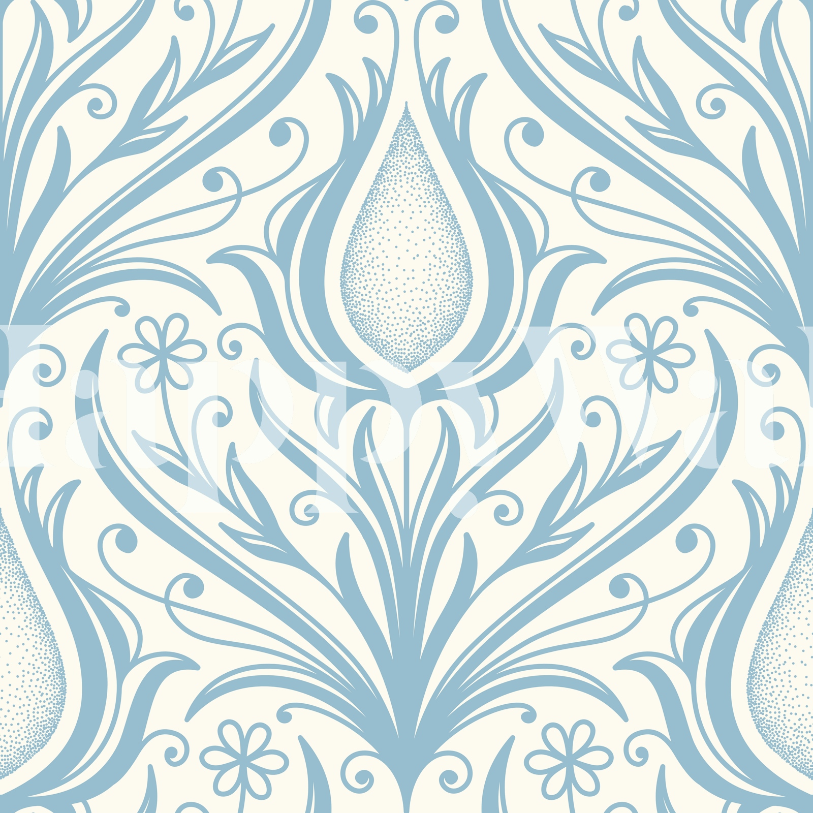 Blue Floral Peel and Stick Wallpaper