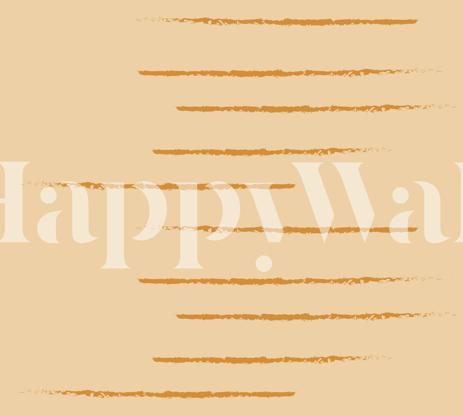 Tan Mustard Striped Minimalist Wallpaper