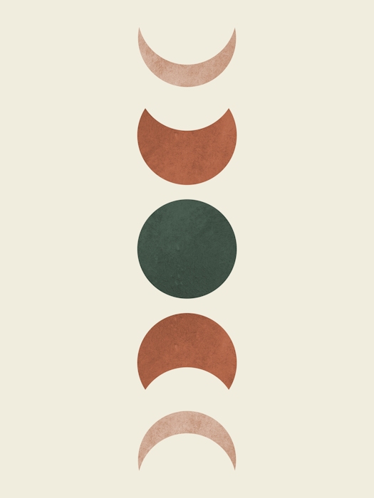 Moon phases 6 Wallpaper | happywall.com