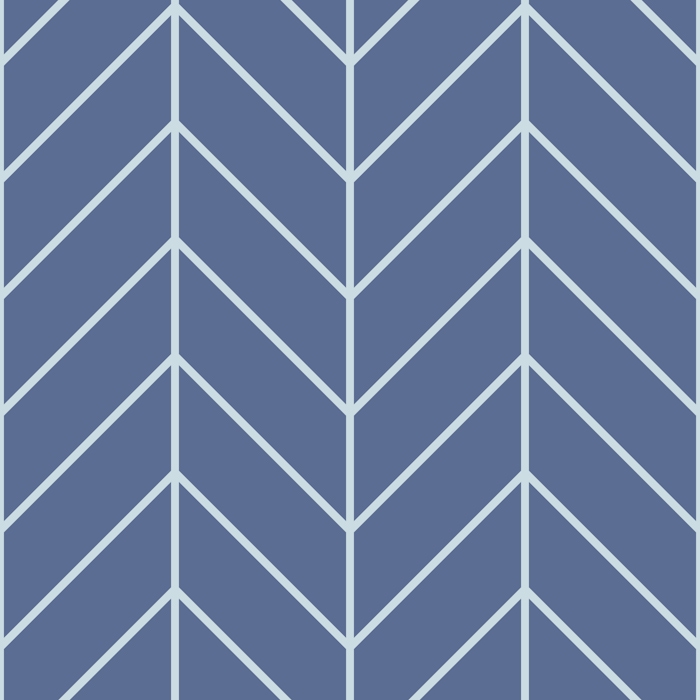 Chevron Pattern - Blue Nova | Happywall.com