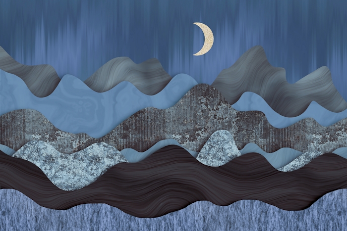 Blue Mountains Landscape Collage - happywall.com