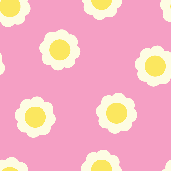 Bright Geo Daisy Wallpaper | happywall.com