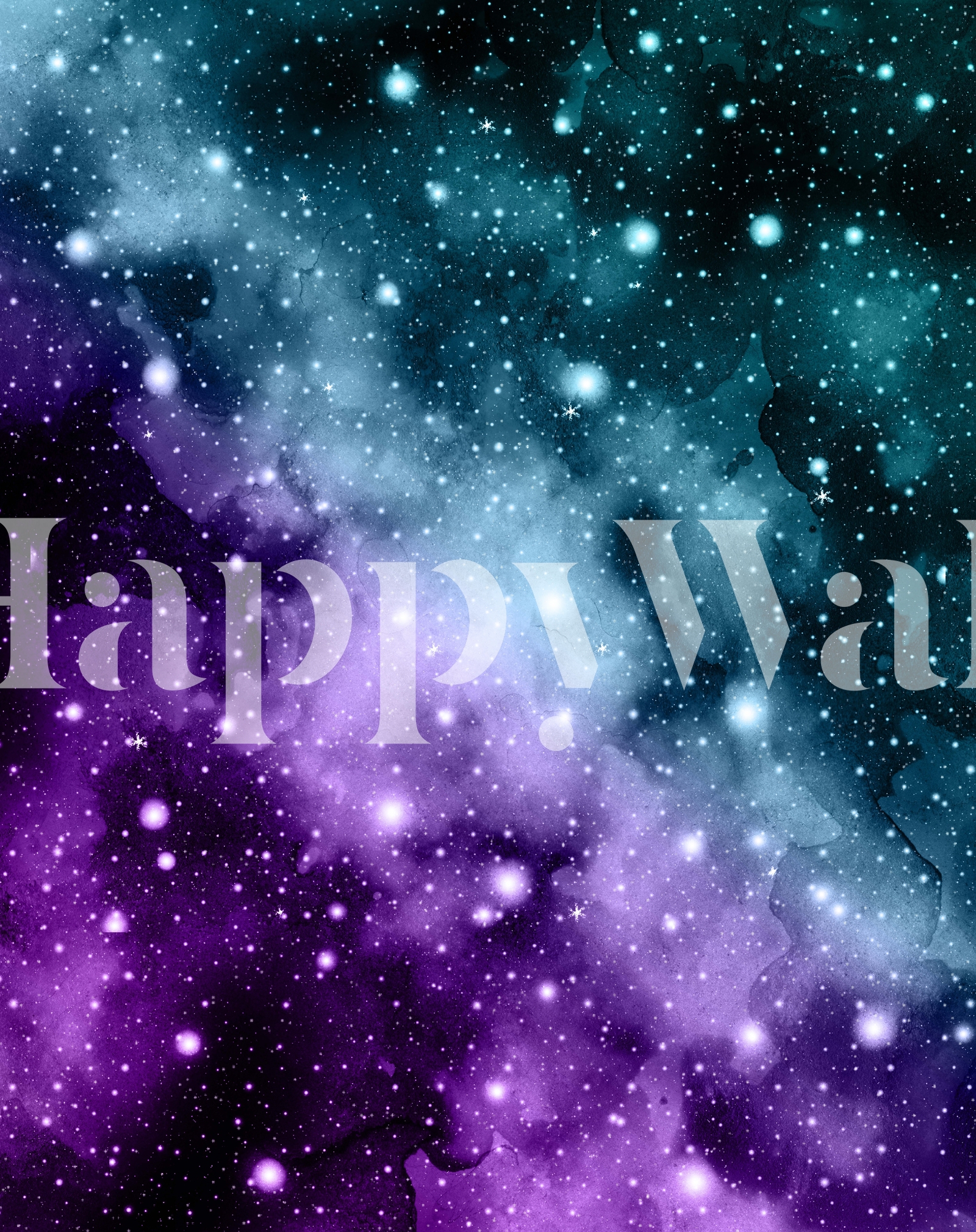 Purple Teal Galaxy Nebula 3 Wallpaper | Happywall