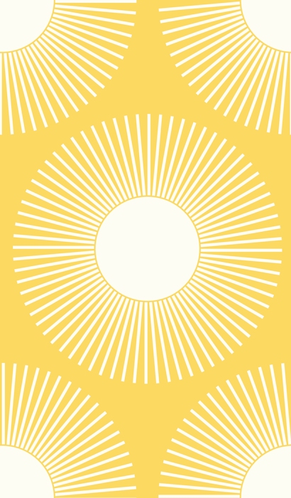 Yellow Geometric Sunburst Wallpaper