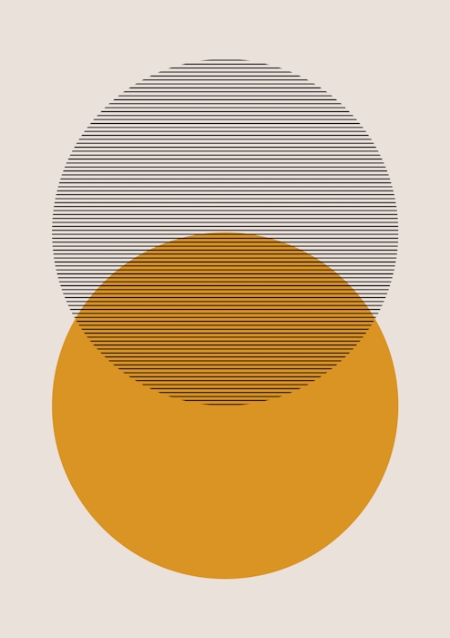 Mid Century Modern Geometric Yellow Wallpaper